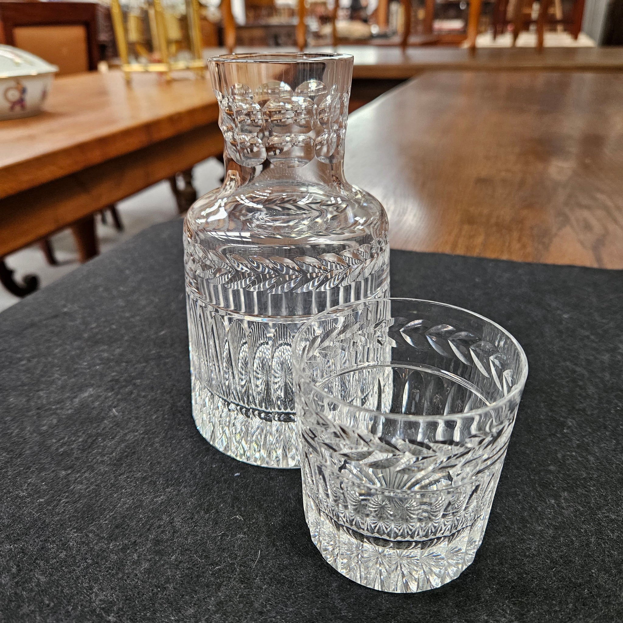 Stuart Crystal Water Carafe and Glass – Moonee Ponds Antiques