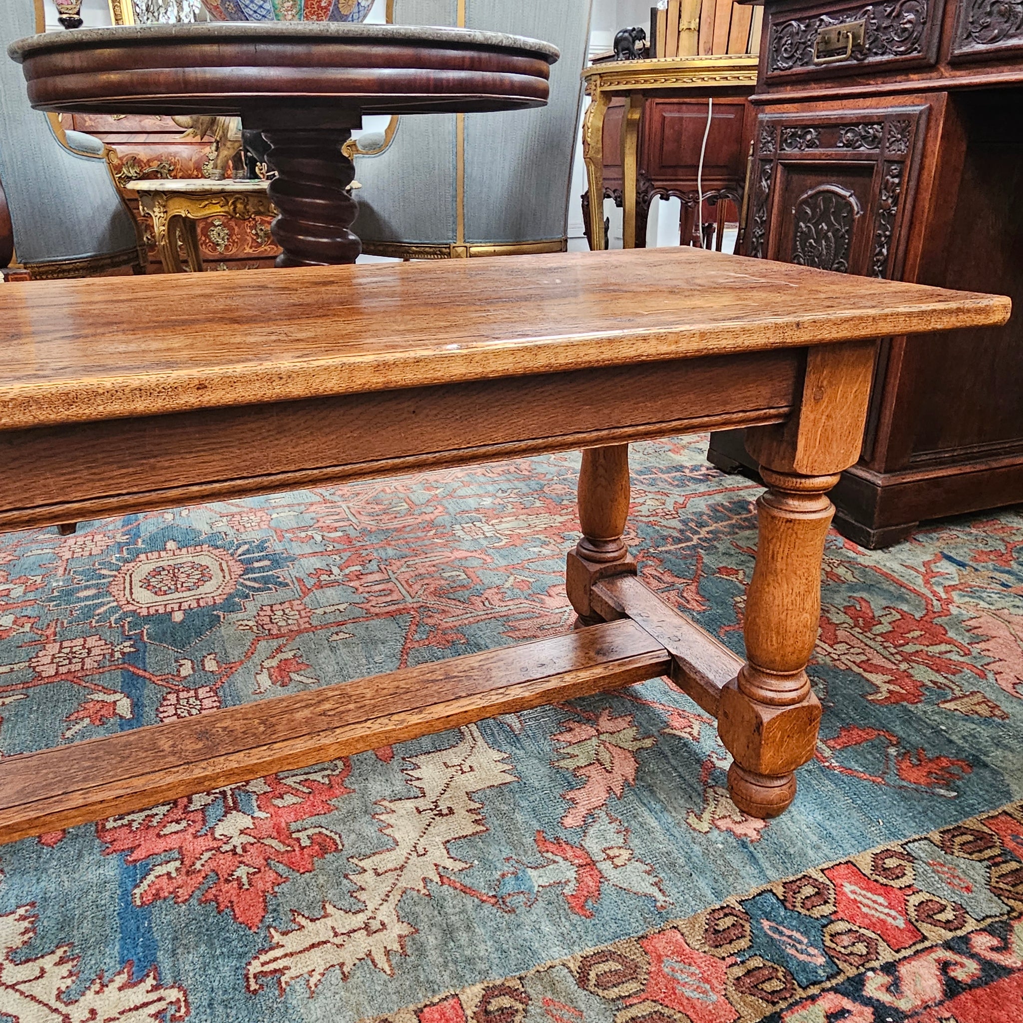 French Oak Coffee Table Of Small Proportions – Moonee Ponds Antiques