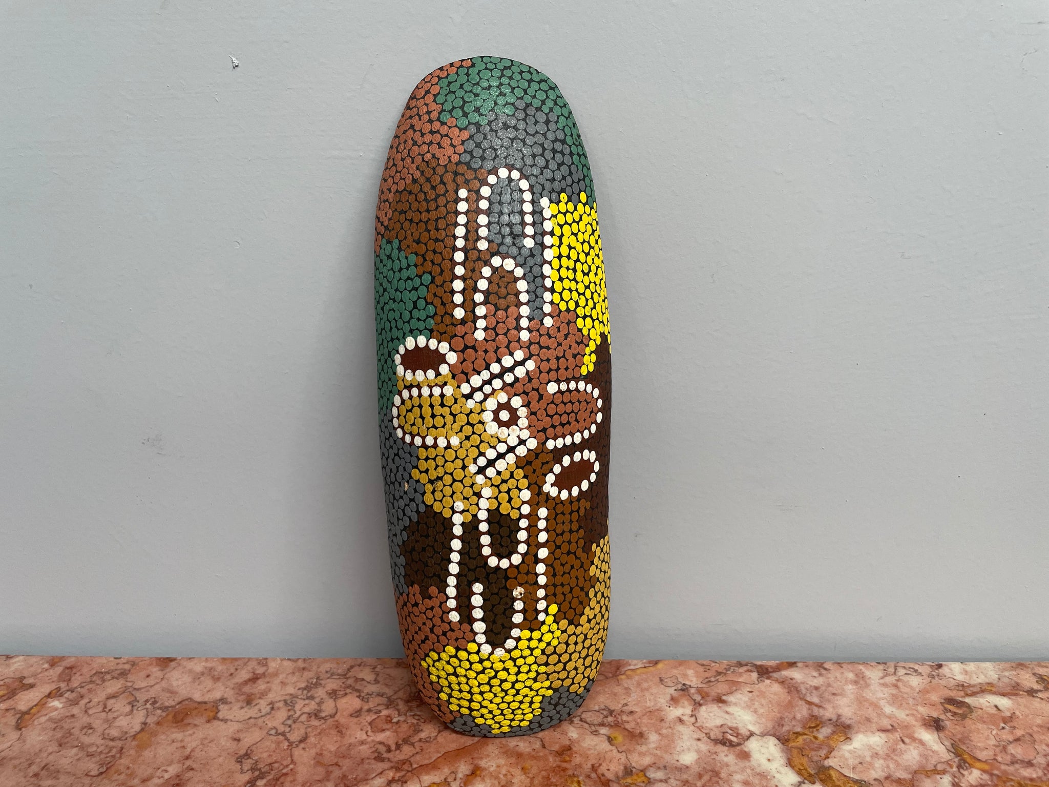 Decorative Hand Painted Shield – Moonee Ponds Antiques