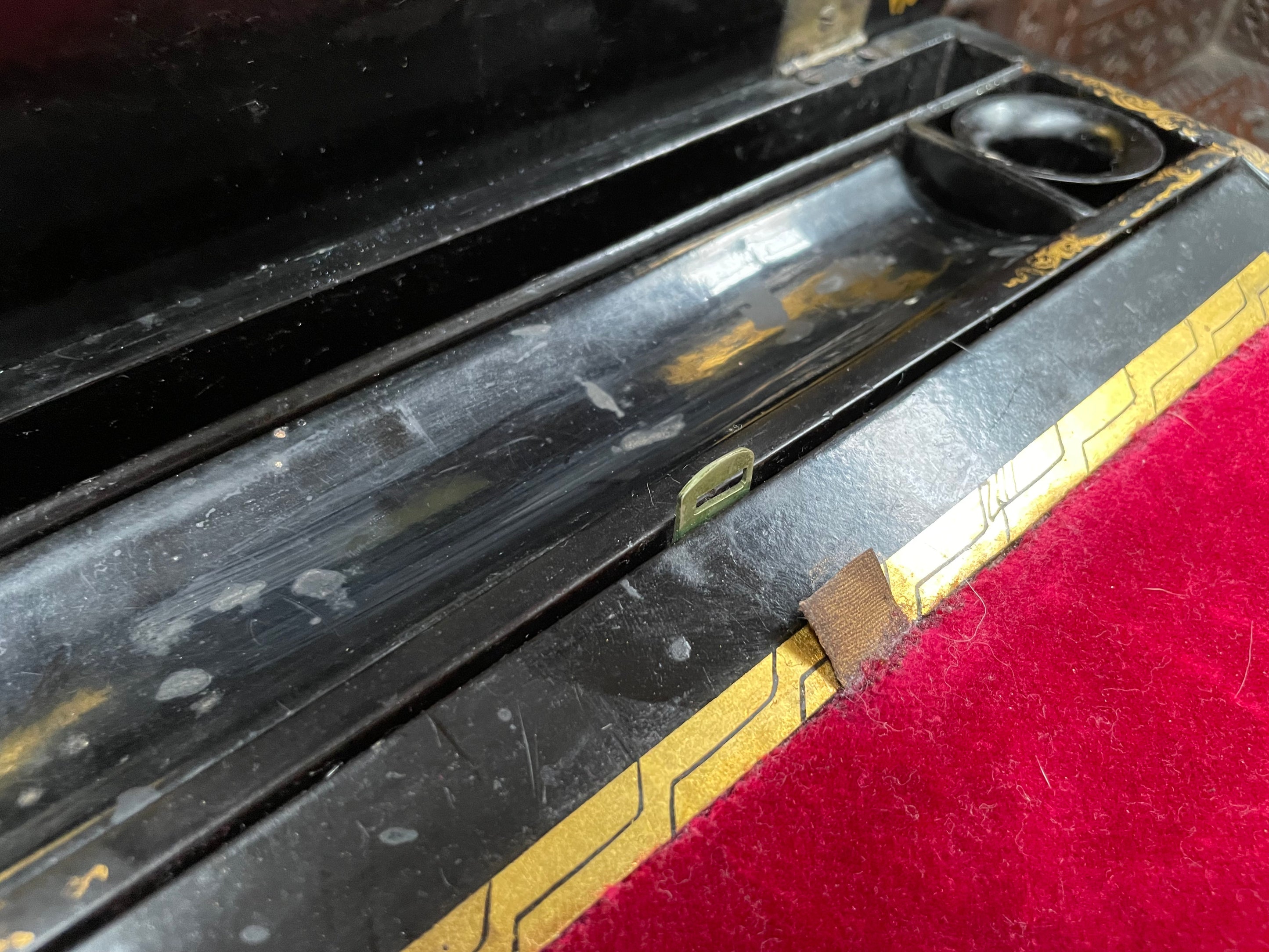 Papier Mache Writing Box/Slope Victorian – Moonee Ponds Antiques