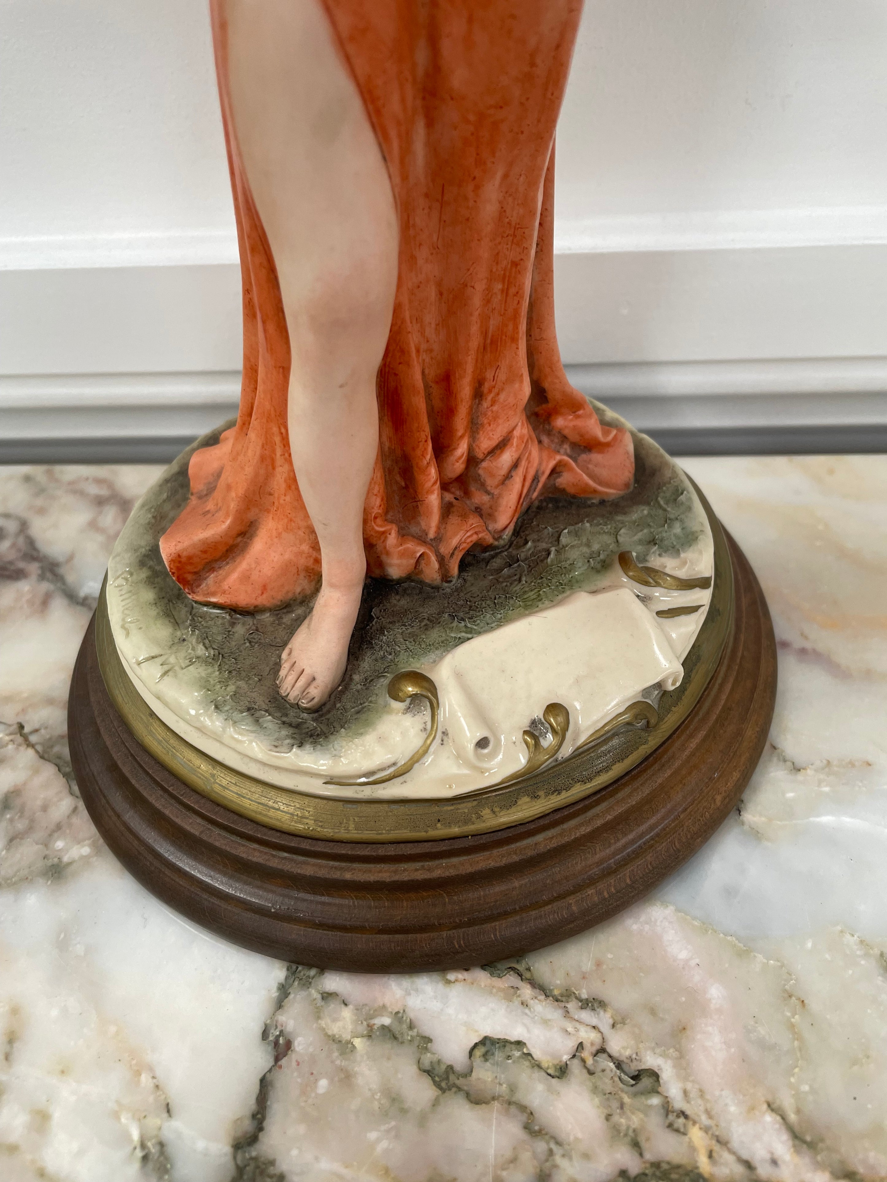 Vintage Porcelain Lady Statue – Moonee Ponds Antiques