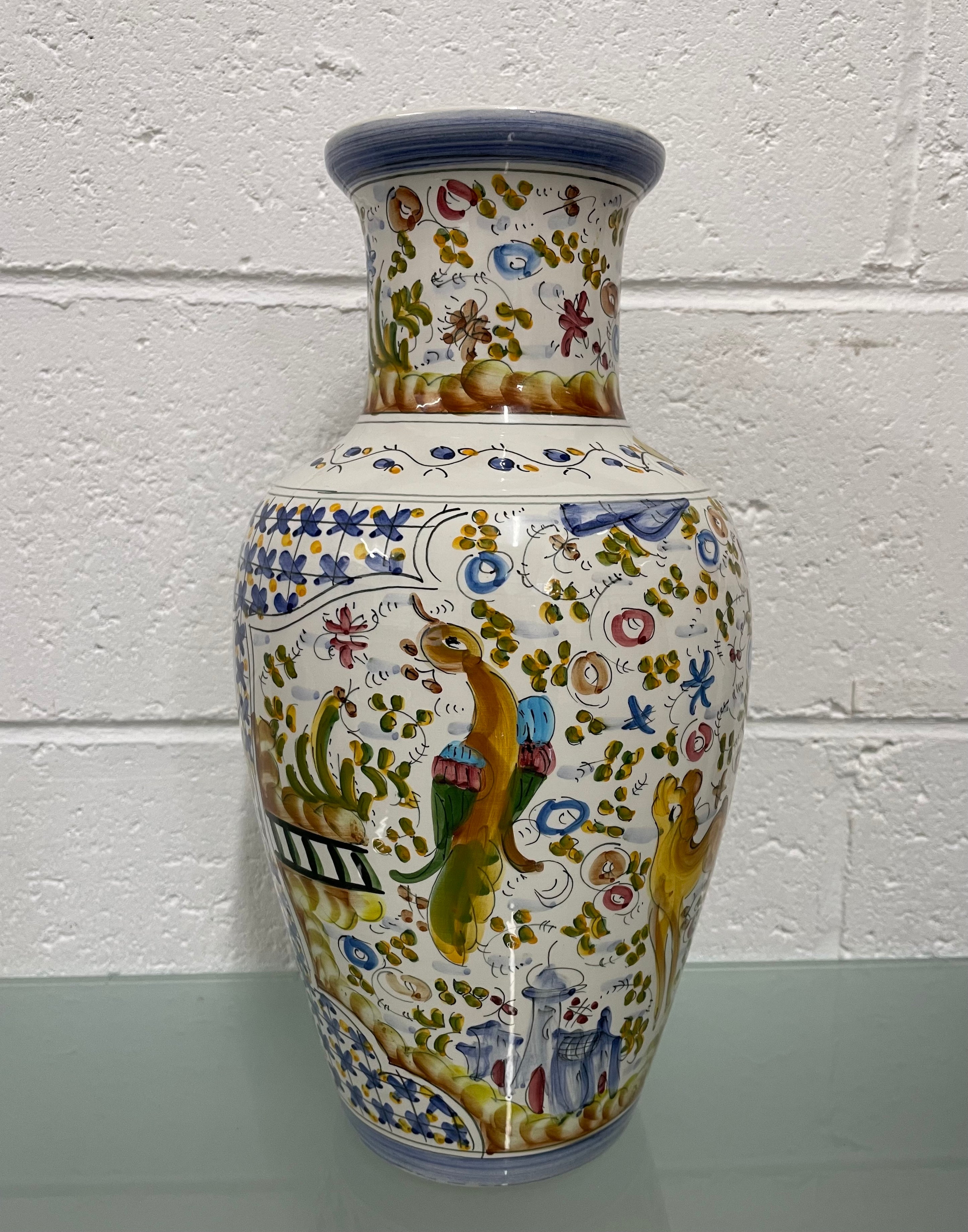Vintage Hand Painted Portugal Vase – Moonee Ponds Antiques