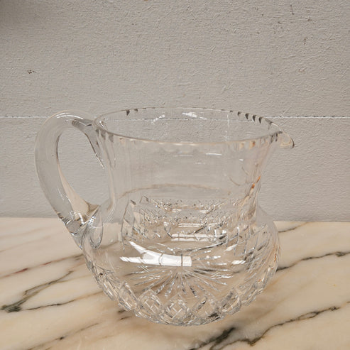 Large Vintage Hand Cut Crystal Jug – Moonee Ponds Antiques
