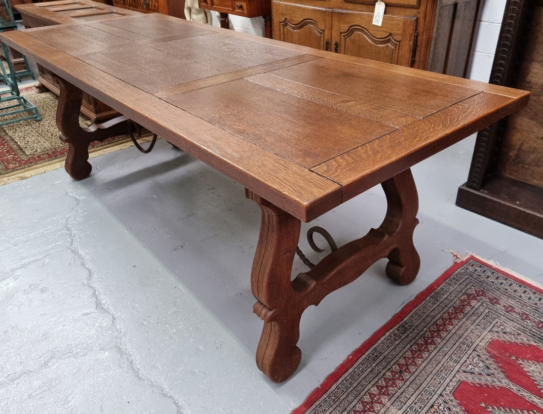 French Oak Spanish Style Farmhouse Table – Moonee Ponds Antiques