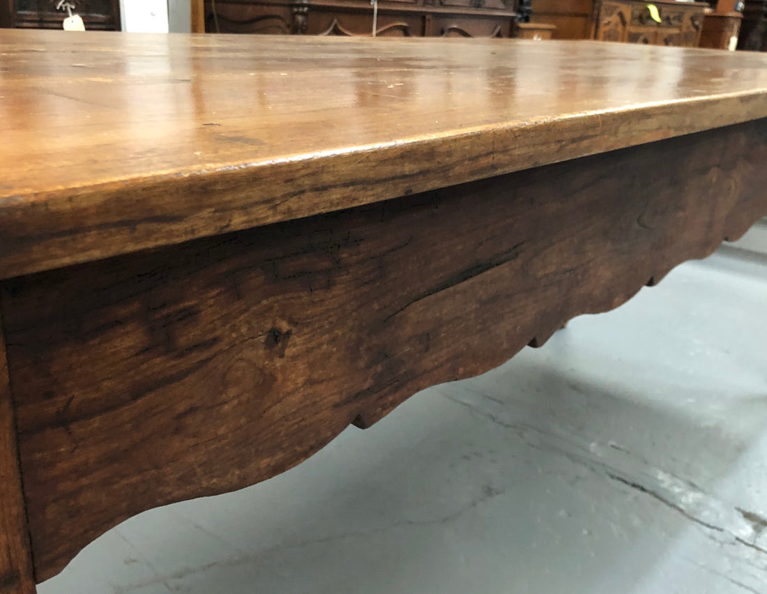 Early 19th Century French Farmhouse Table With Drawer & Pull Out Bread ...
