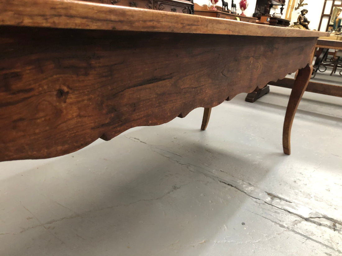 Early 19th Century French Farmhouse Table With Drawer & Pull Out Bread ...